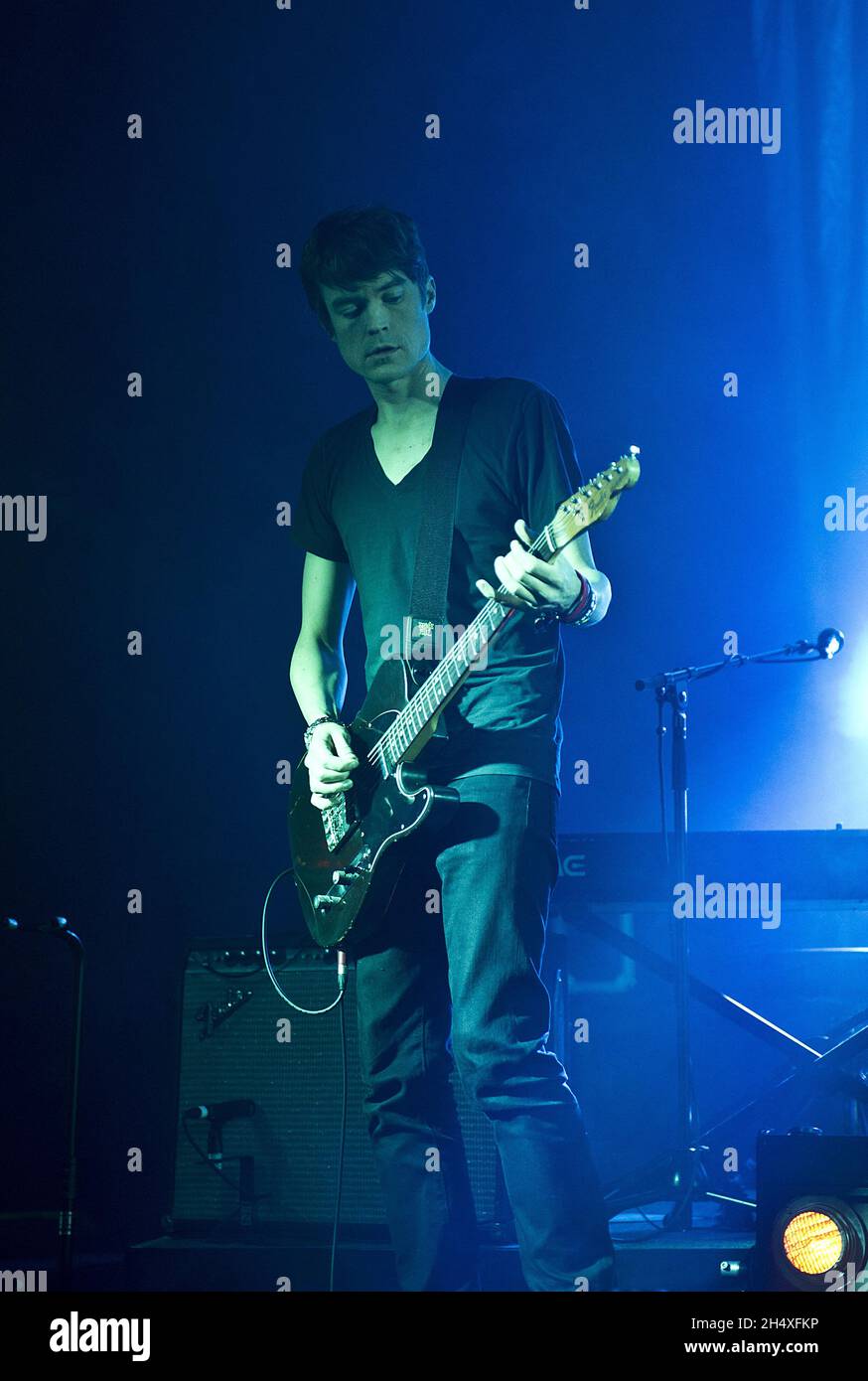 Neil Codling of Suede of Suede performs live on stage at the 02 Academy ...