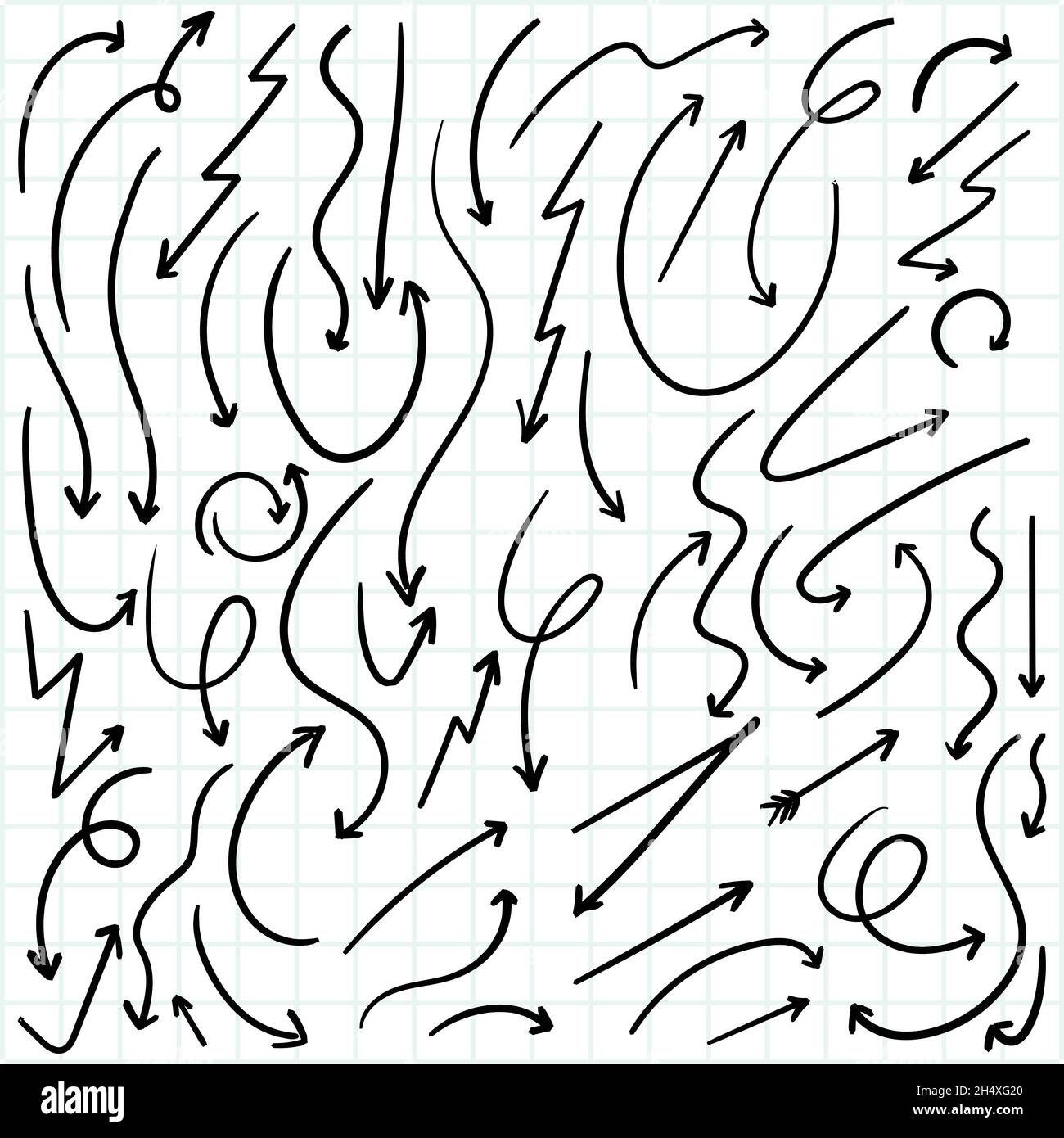 Hand drawn creative arrow set Stock Vector Image & Art - Alamy