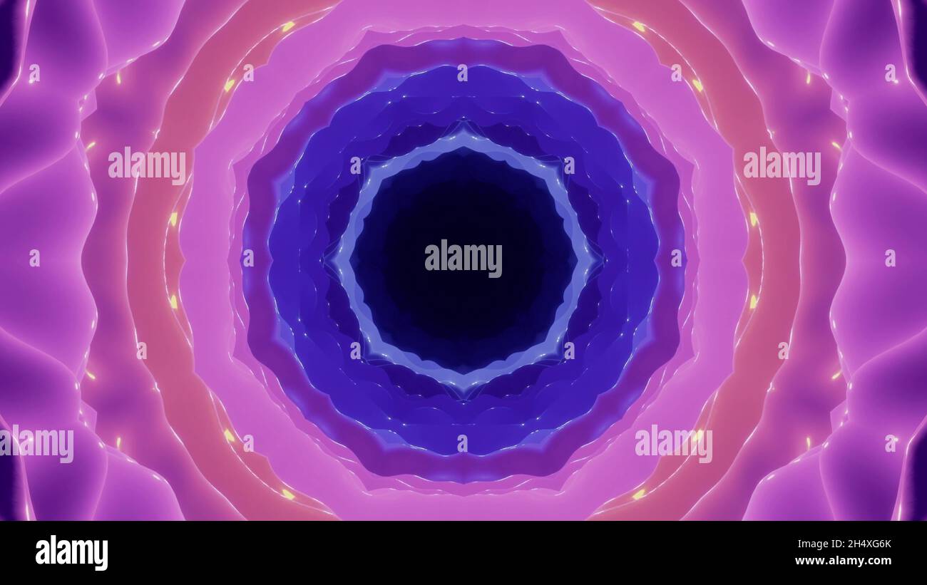 3D rendering of an abstract sci-fi background with geometric shapes and ...