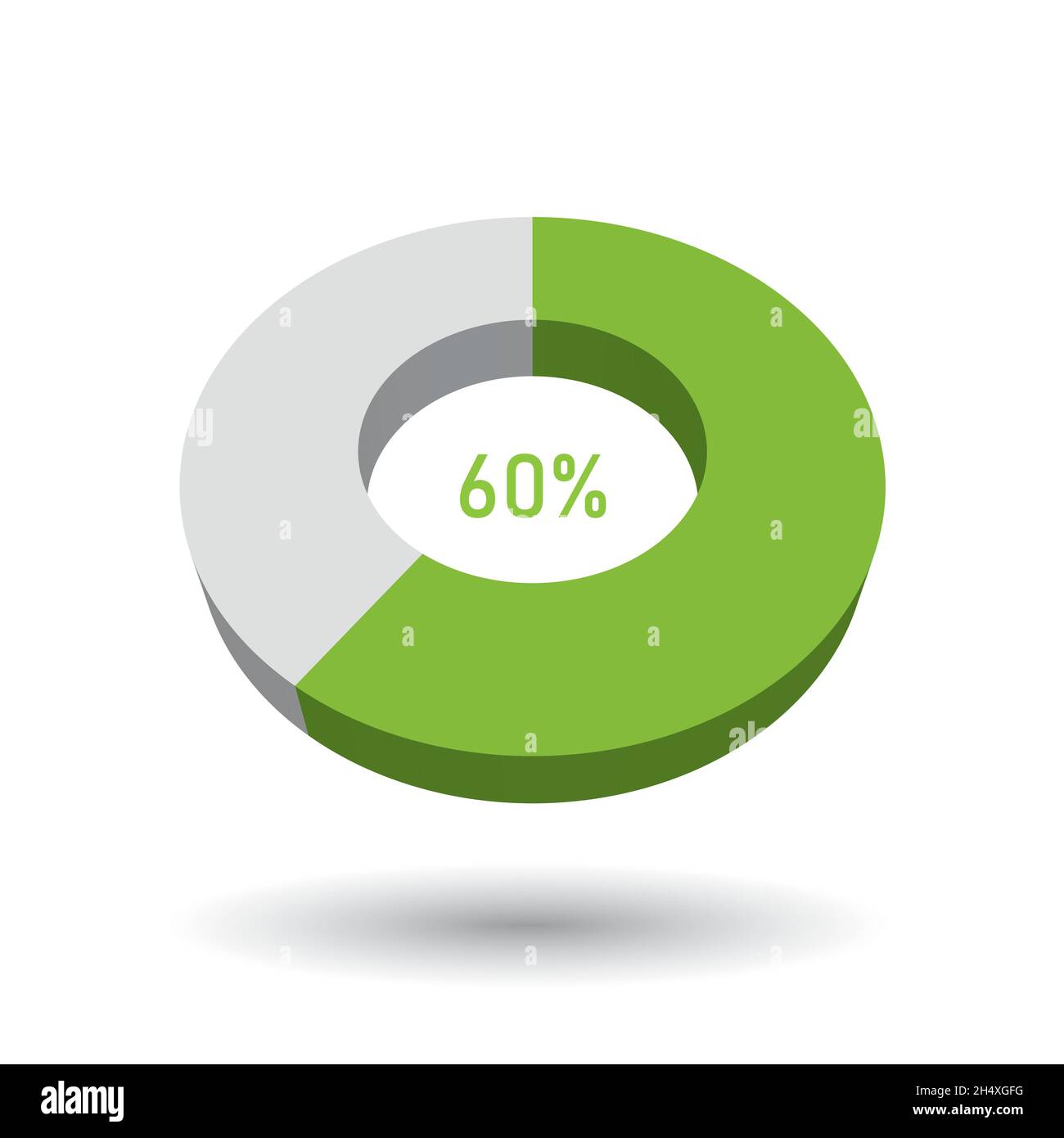 60% circle percentage diagram modern Stock Vector Images - Alamy