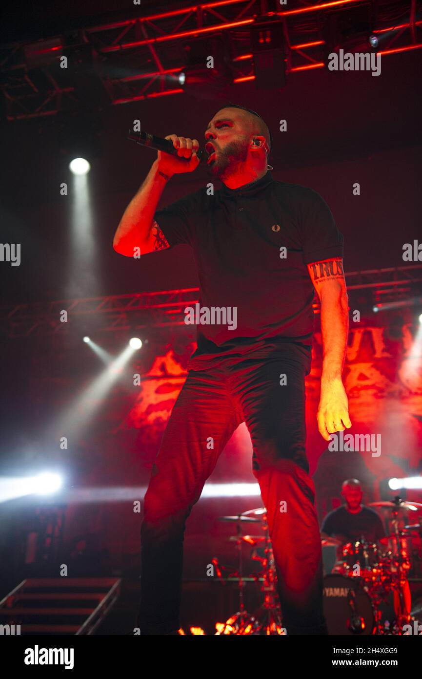 Jesse Leach of Killswitch Engage performing live on stage on 6th ...