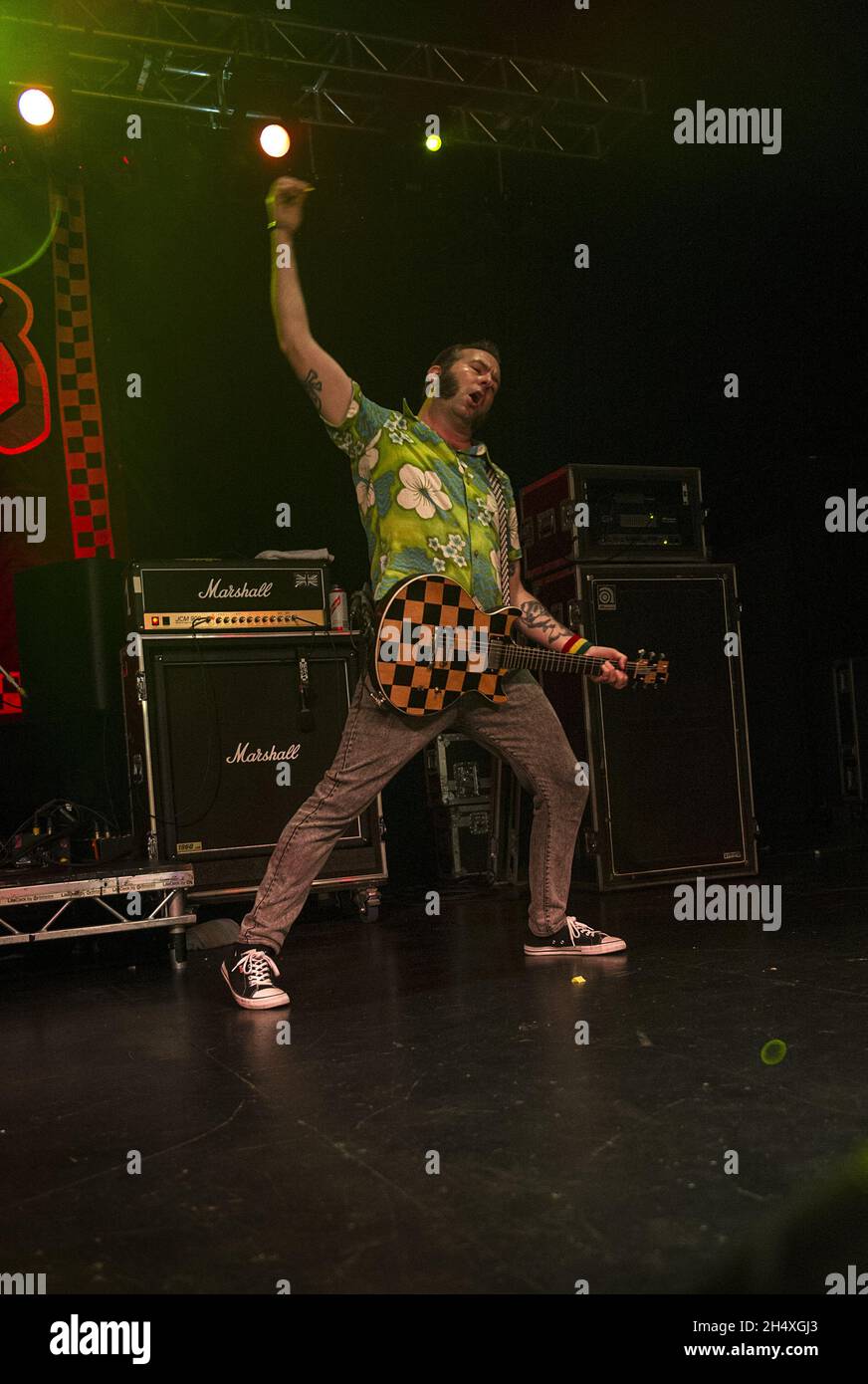 Aaron Barrett of Reel Big Fish live on stage on 8th February 2014 at ...