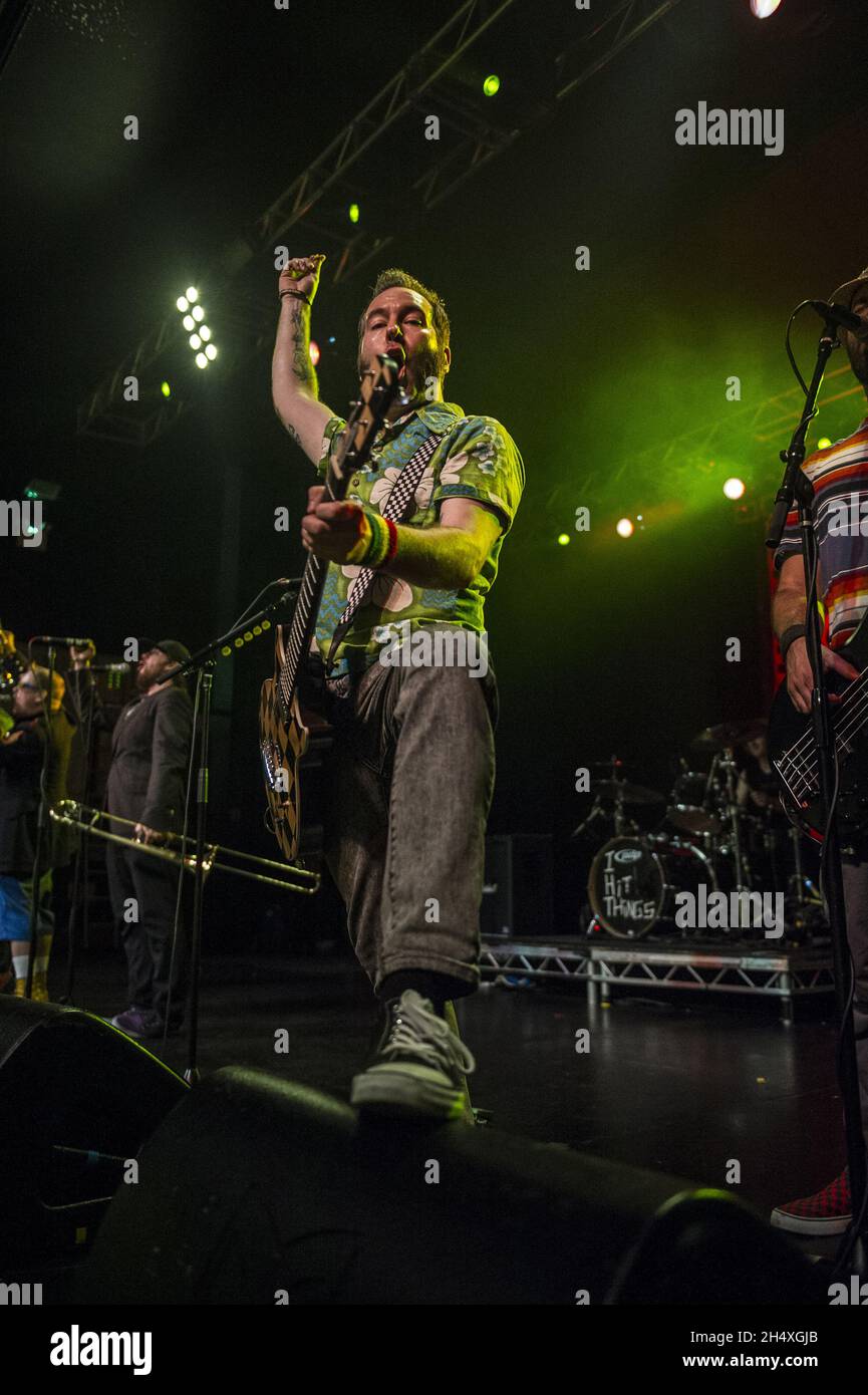 Aaron Barrett of Reel Big Fish live on stage on 8th February 2014 at ...