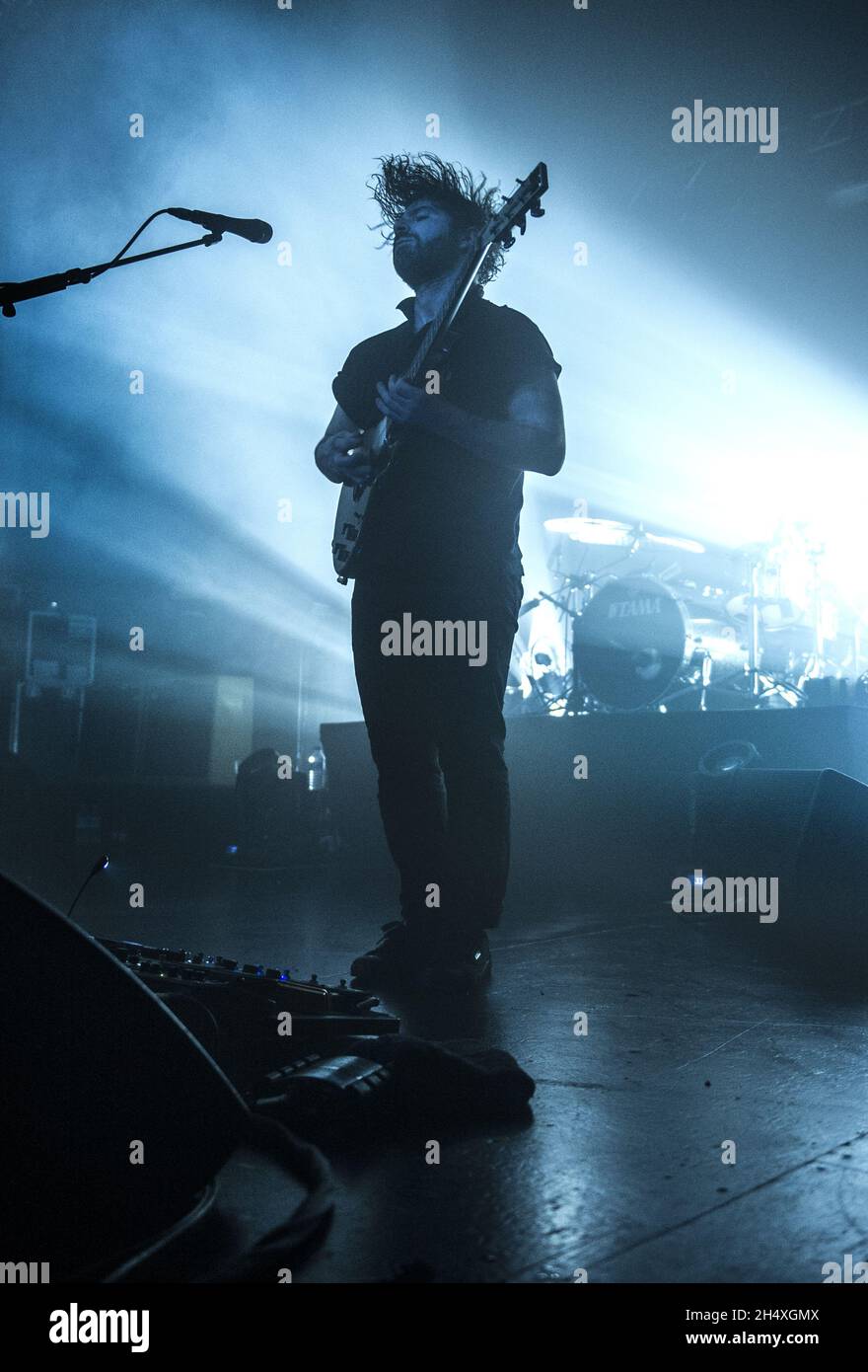 Yannis Philippakis of The Foals live on stage on 11th February 2014 at ...