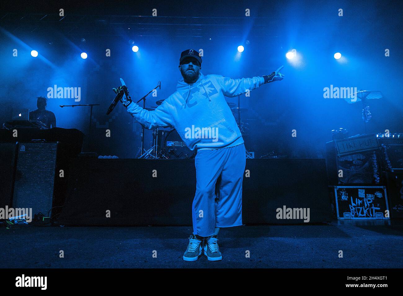 Fred Durst of Limp Bizkit live on stage during Kerrang Tour at the O2 ...