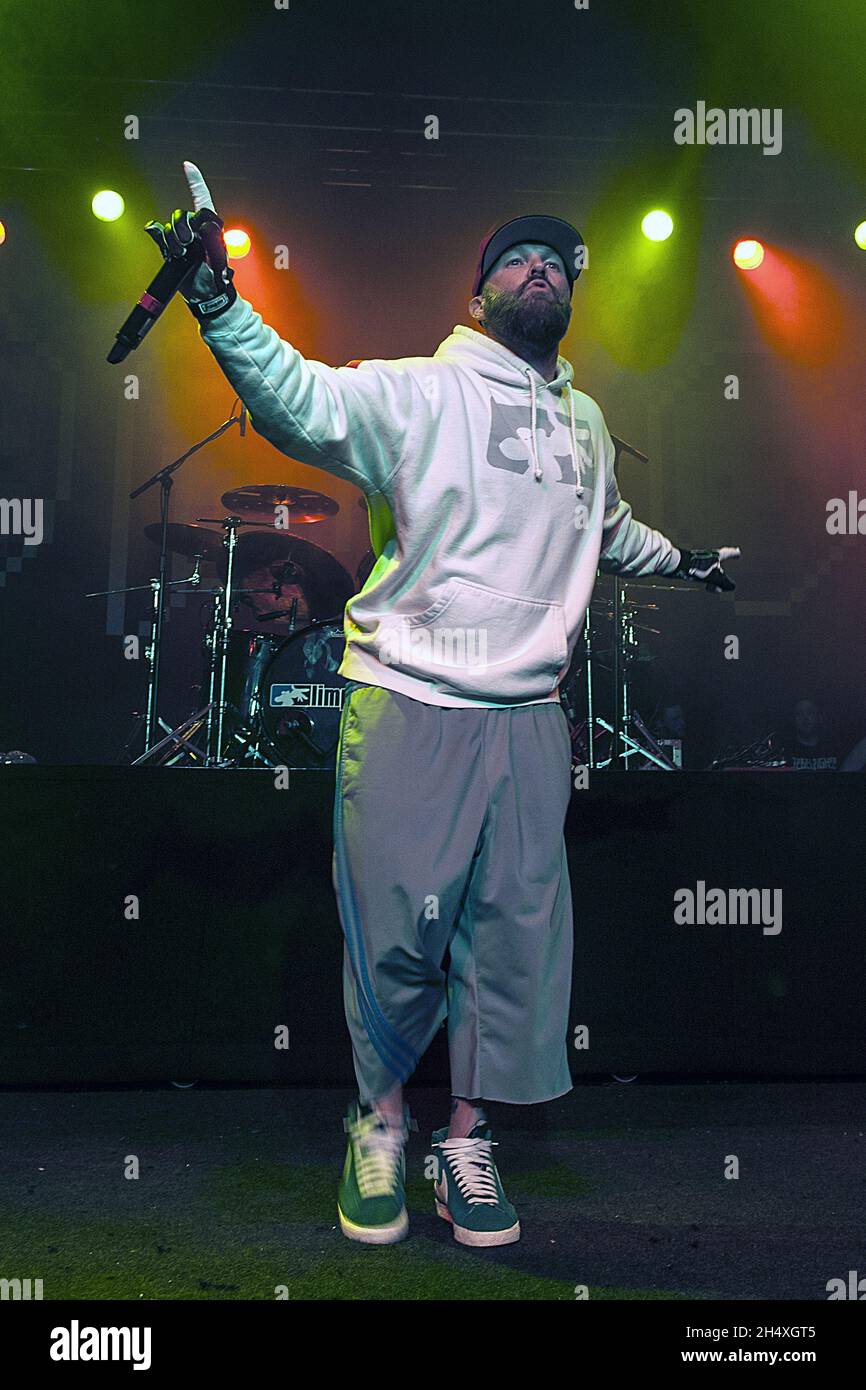 Fred Durst of Limp Bizkit live on stage during Kerrang Tour at the O2 ...