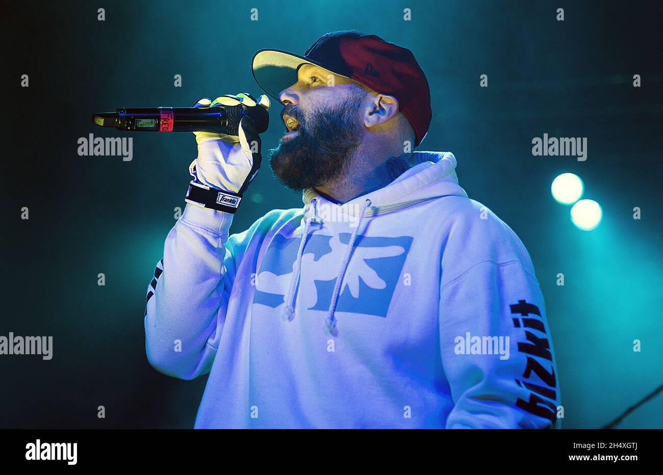 Fred Durst of Limp Bizkit live on stage during Kerrang Tour at the O2 ...