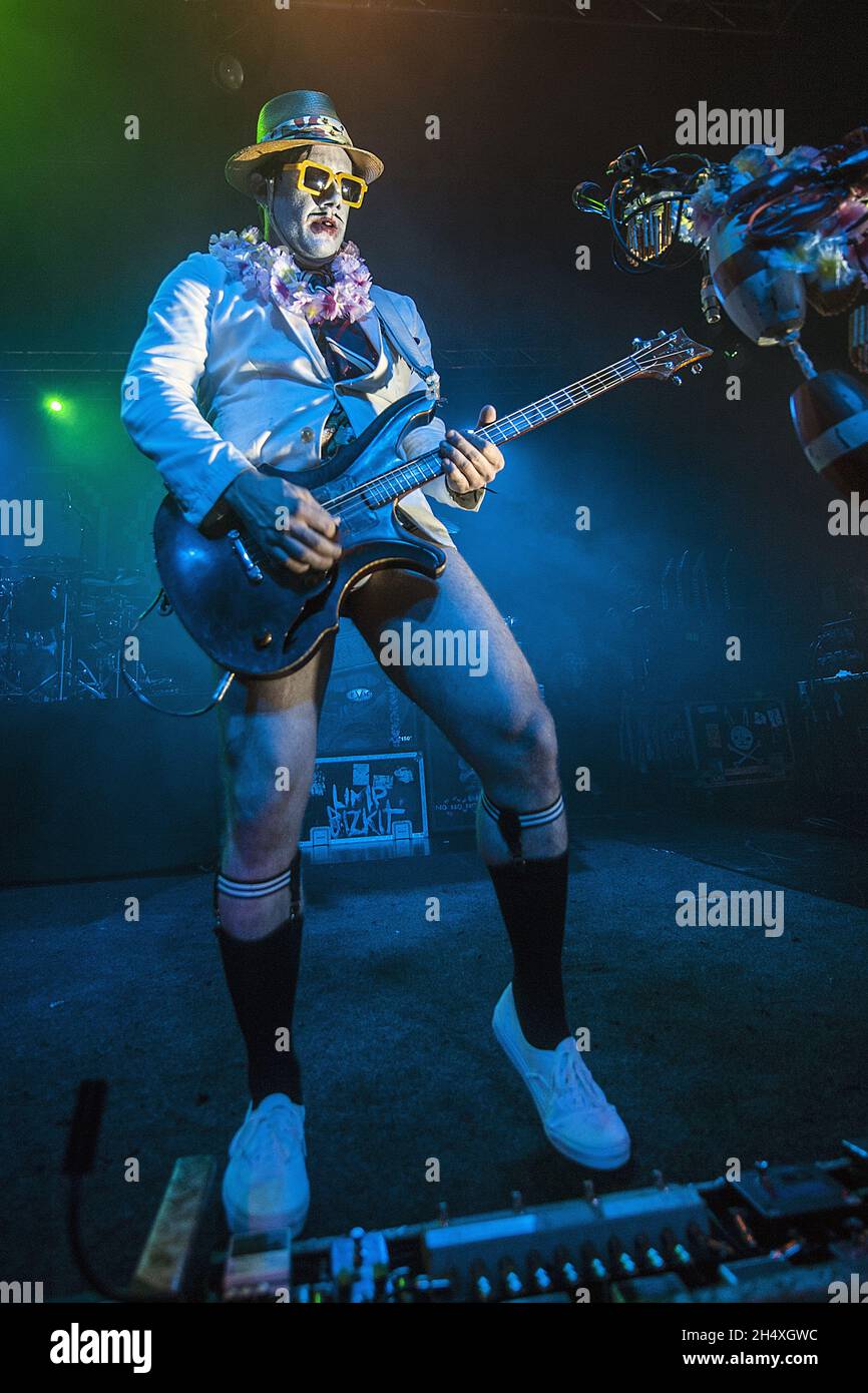 Wes Borland of Limp Bizkit live on stage during Kerrang Tour at the O2 ...