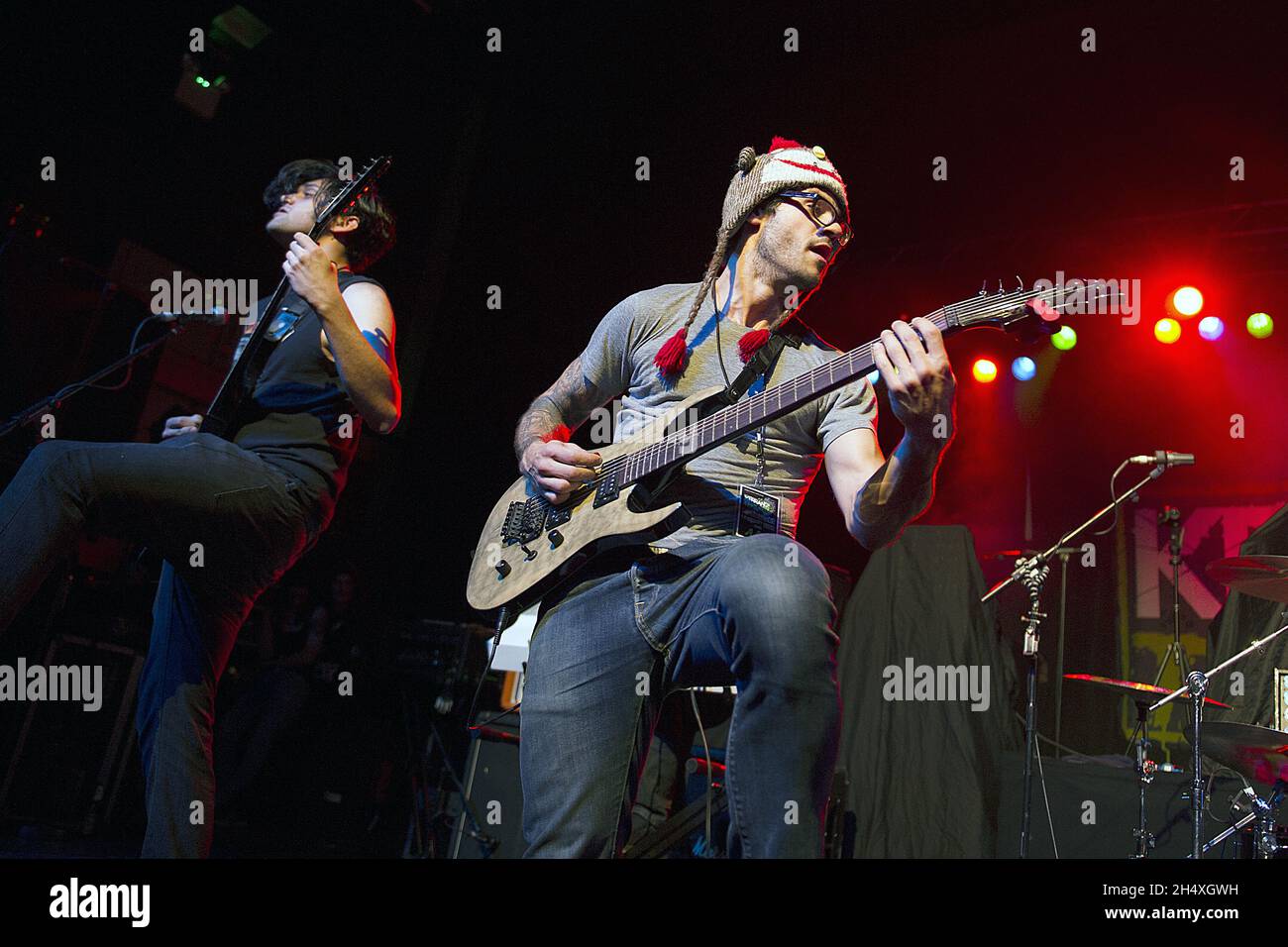 Brandon Frenzel of Nekrogoblikon live on stage during Kerrang Tour at ...