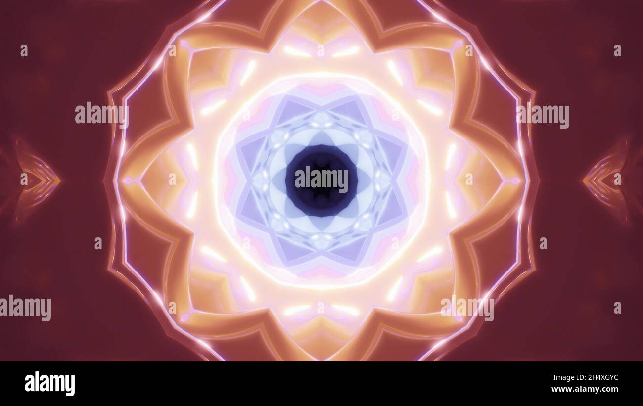 3D rendering of an abstract sci-fi background with geometric shapes and ...