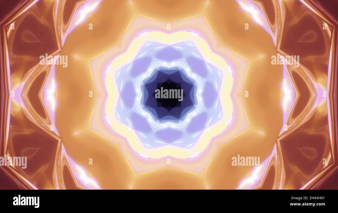 3D rendering of an abstract sci-fi background with geometric shapes and ...