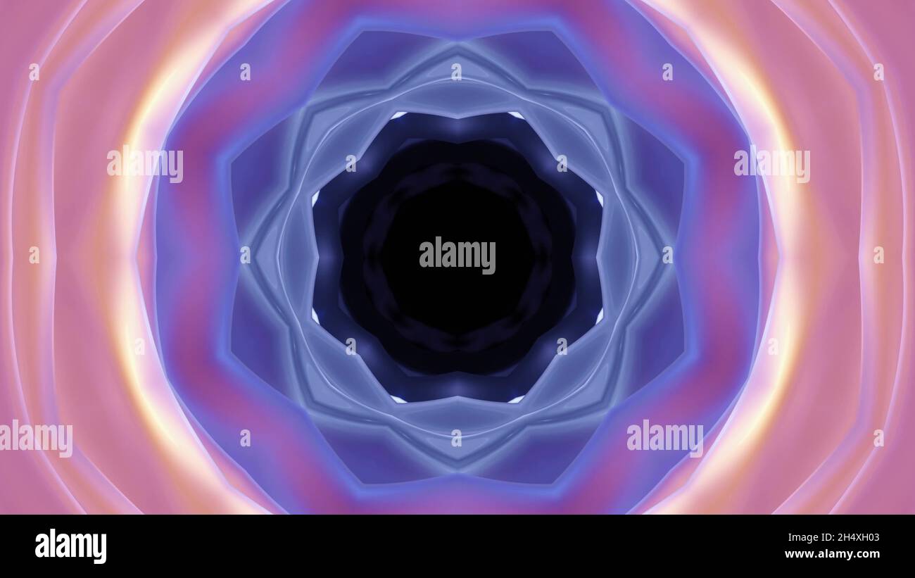 3D rendering of an abstract sci-fi background with geometric shapes and ...