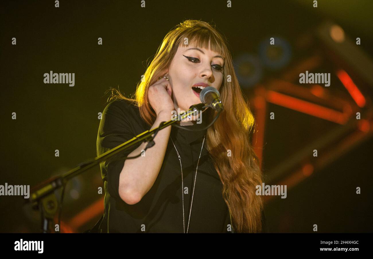 Sian Williams of Bird performing live on stage during the BBC 6Music ...