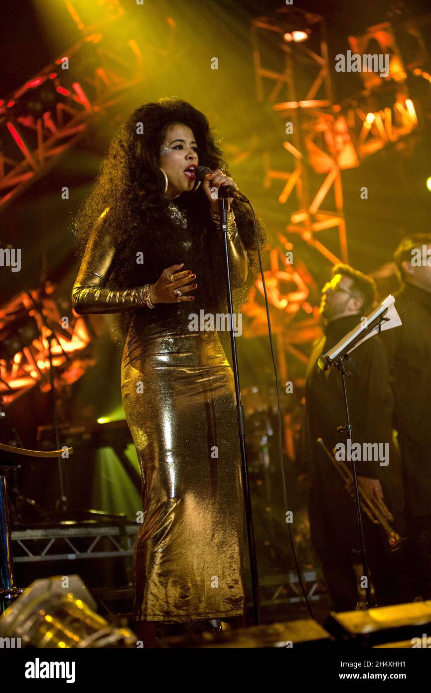 Kelis performs live on stage during the BBC 6Music Festival at Victoria ...