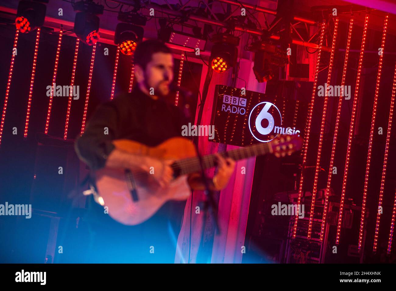 Nick Mulvey live on stage 2 during 6 Music Festival- Victoria Warehouse ...