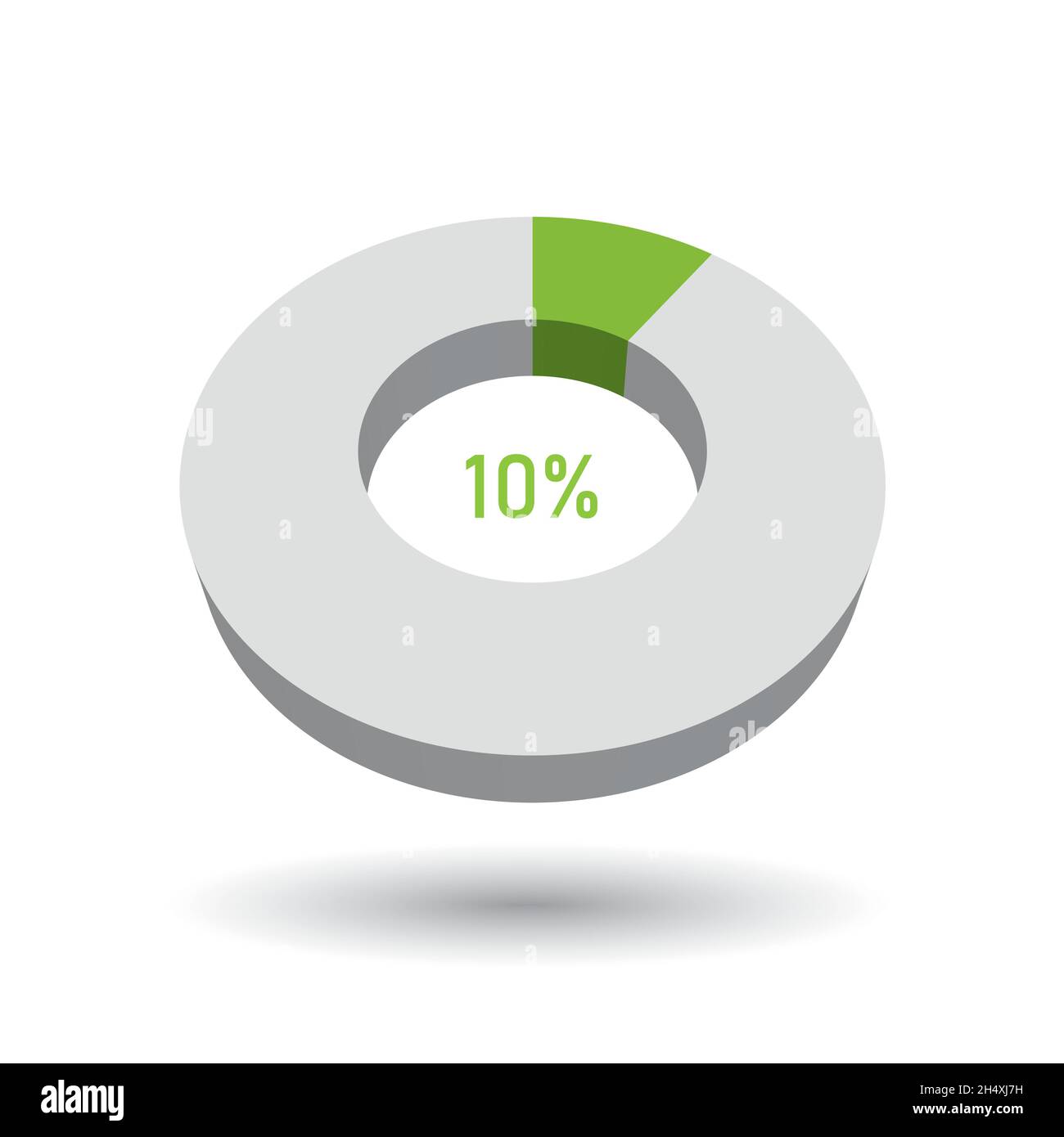 10 percent 3D vector pie chart Stock Vector Image & Art - Alamy