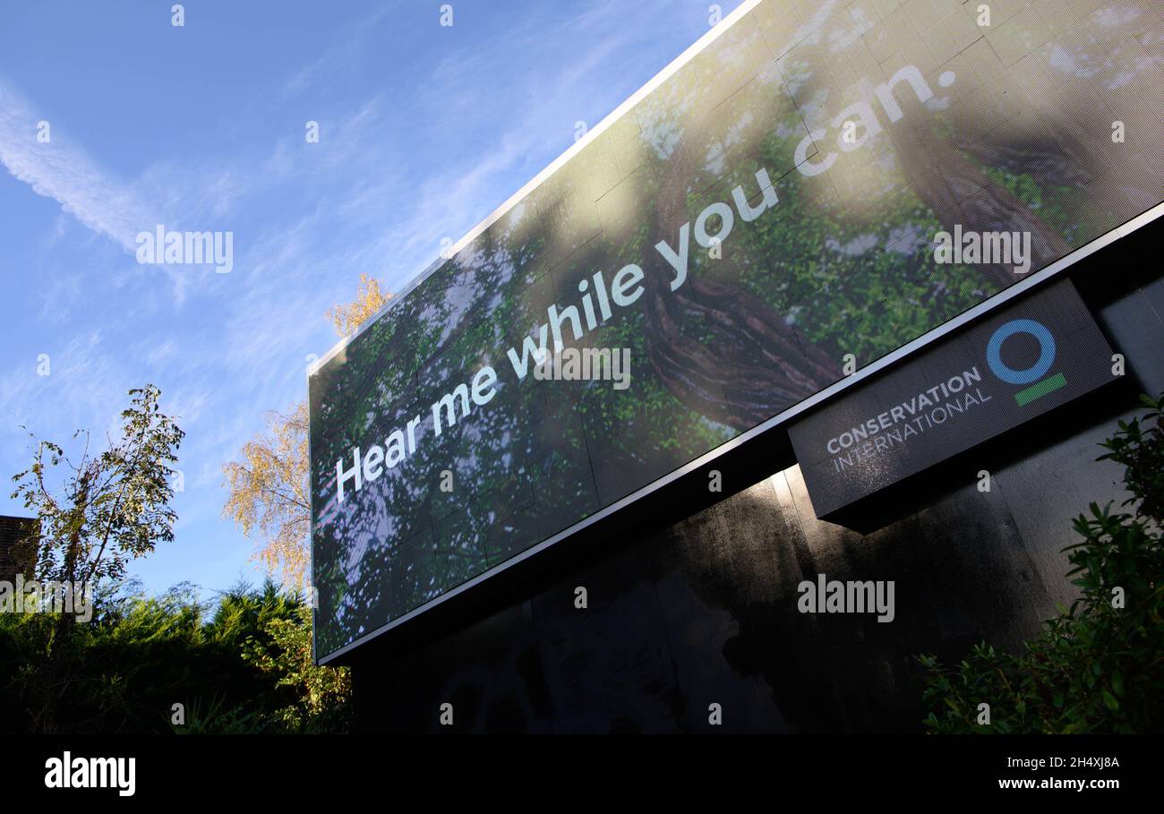 EDITORIAL USE ONLY A new billboard is unveiled by Conservation ...