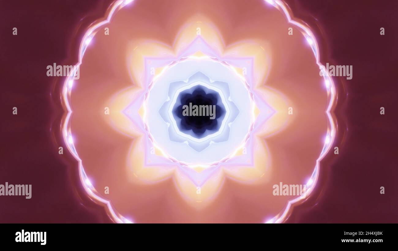 3D rendering of an abstract background of geometric shapes and colorful ...