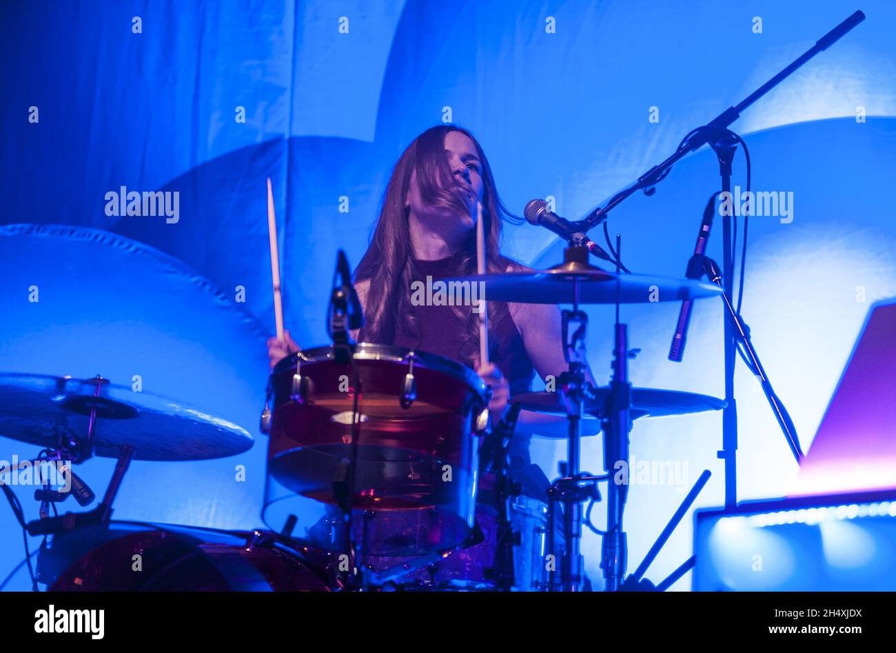 Anna Prior of Metronomy live on stage on 21st March 2014 at The ...