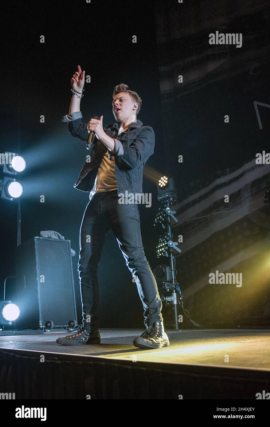 Conor Maynard performing live at the NIA in Birmingham Stock Photo - Alamy