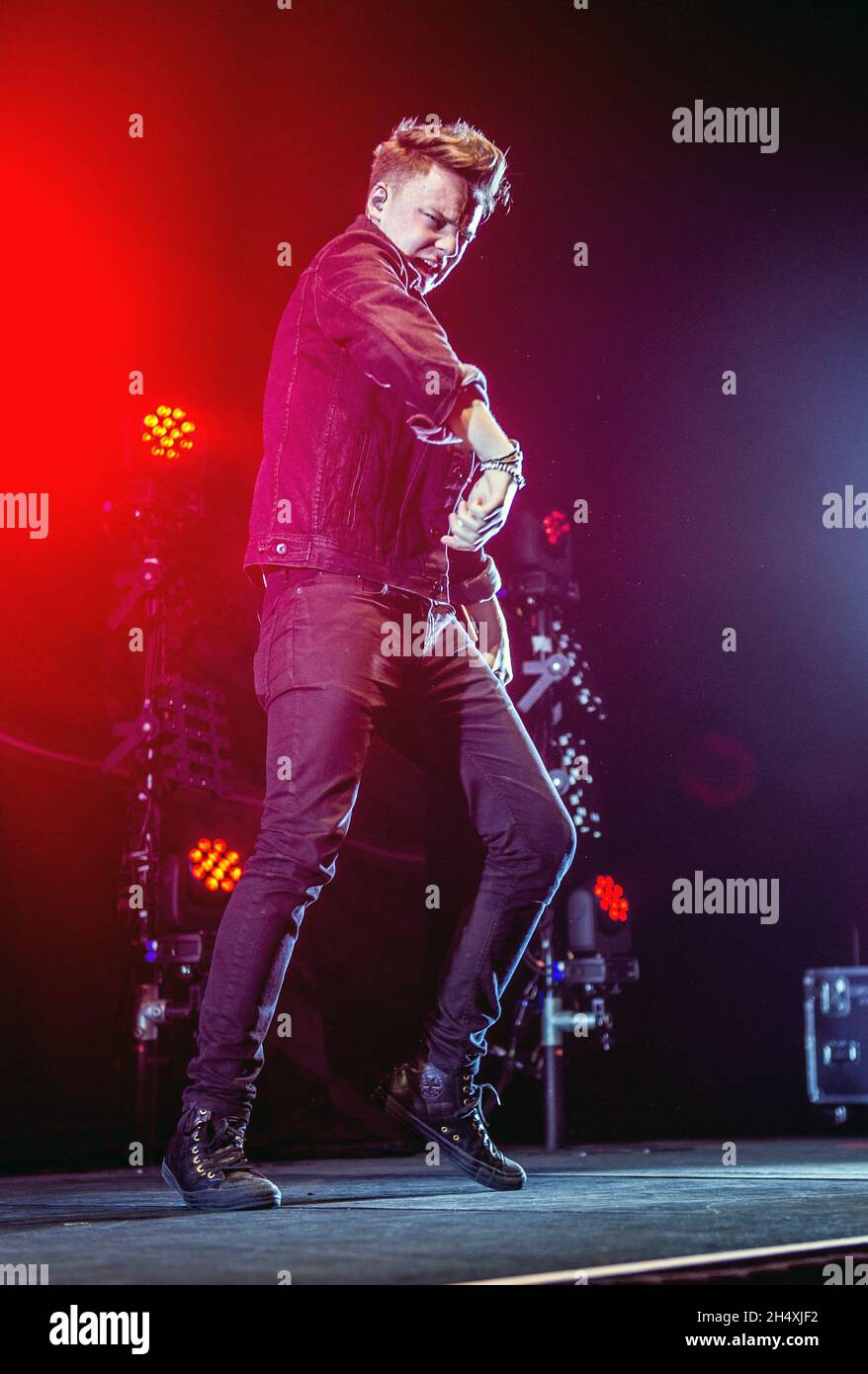 Conor Maynard performing live at the NIA in Birmingham Stock Photo - Alamy