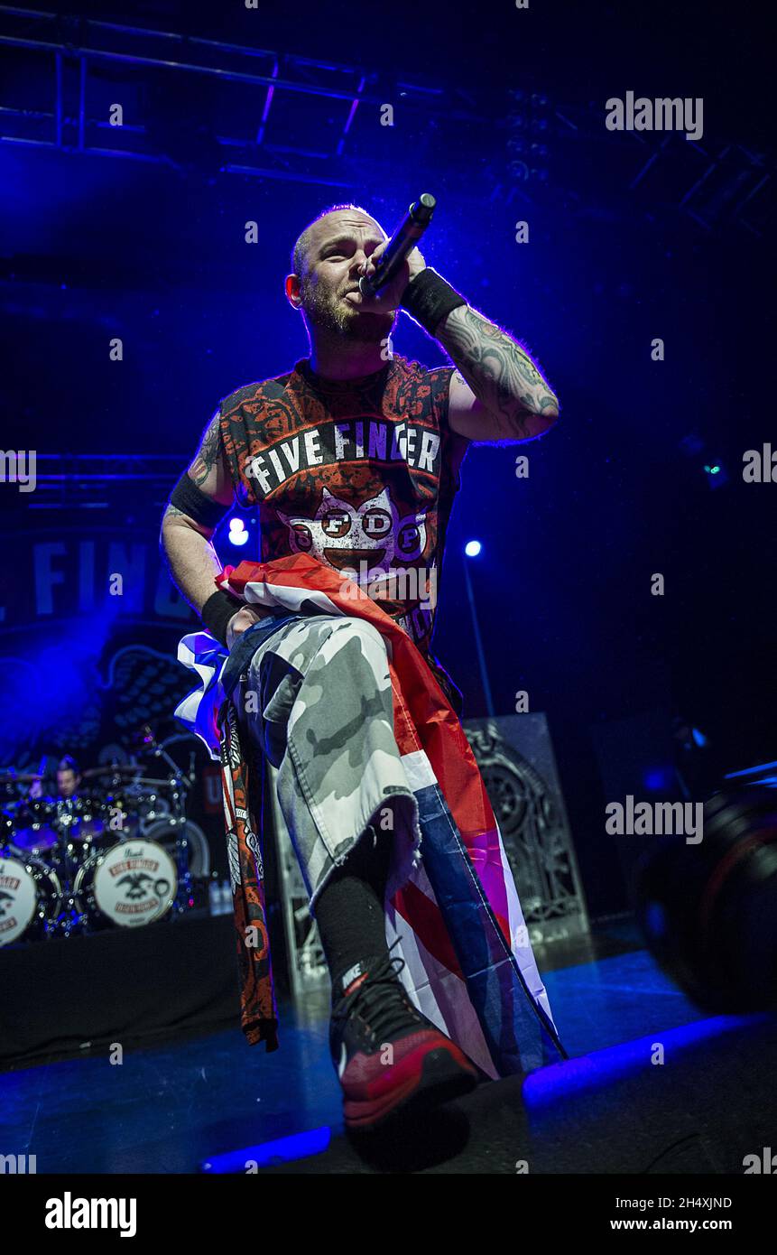 Ivan 'Ghost' Moody of Five Finger Death Punch live on stage on 28th ...