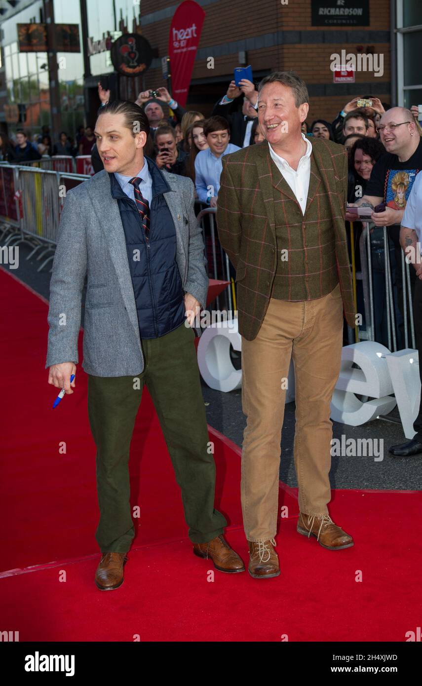 Steven Knight and Tom Hardy attending the premiere of film Locke at ...