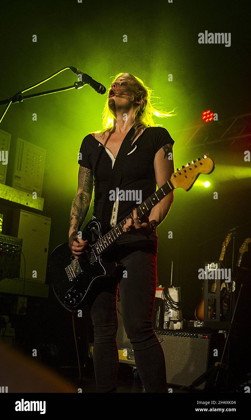 Brody Dalle performing live in concert at 02 Academy in Birmingham ...