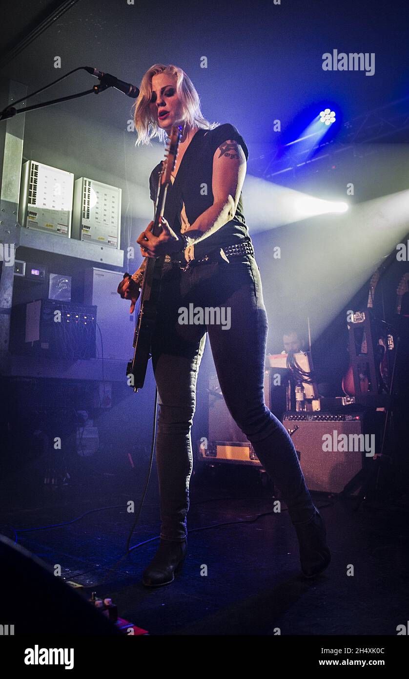 Brody Dalle performing live in concert at 02 Academy in Birmingham ...