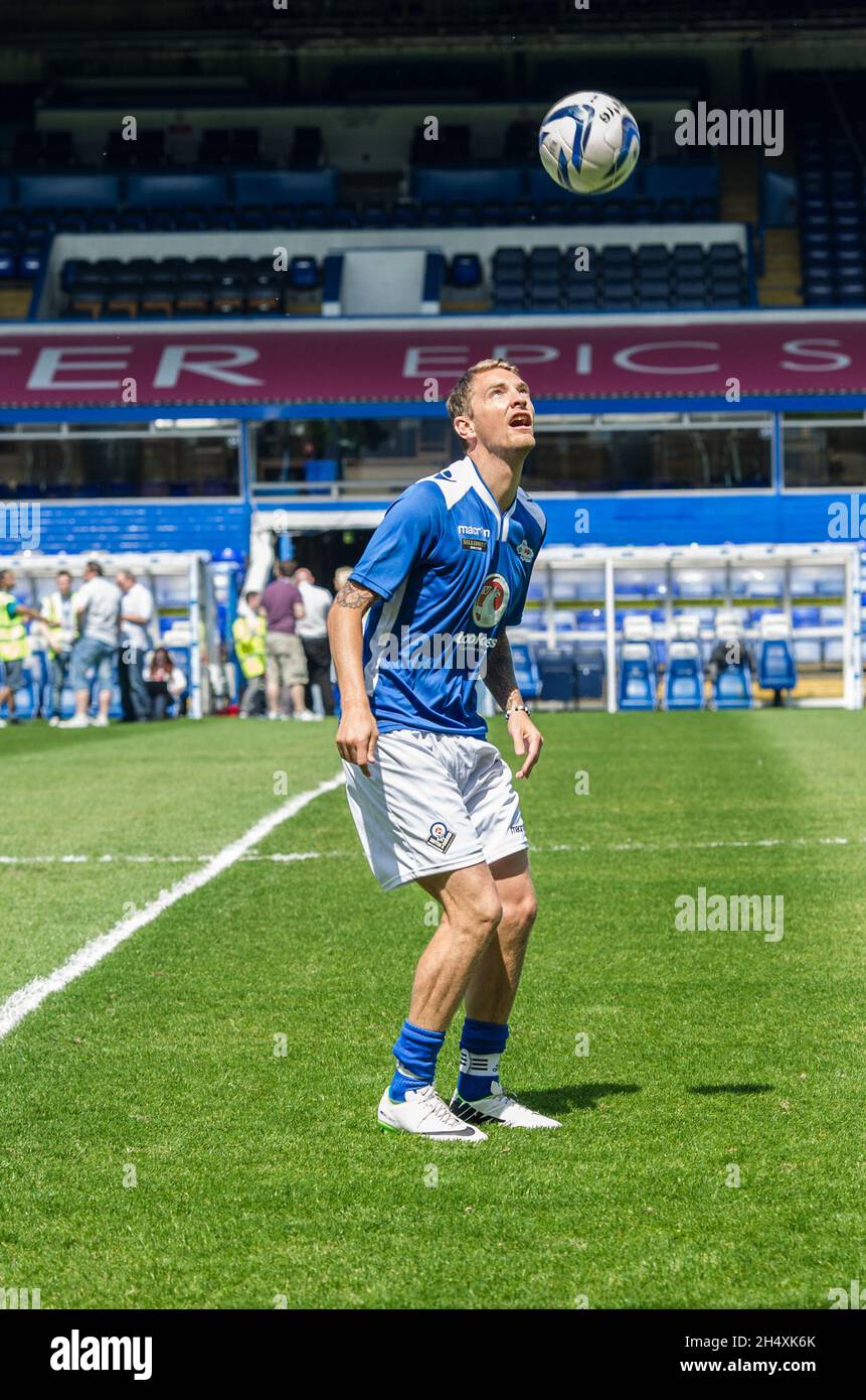 Dan Osborne of TOWIE and Splash taking part in #celebfooty4harry match ...