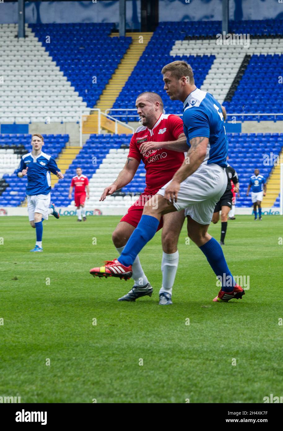 Dan Osborne of TOWIE and Splash taking part in #celebfooty4harry match ...