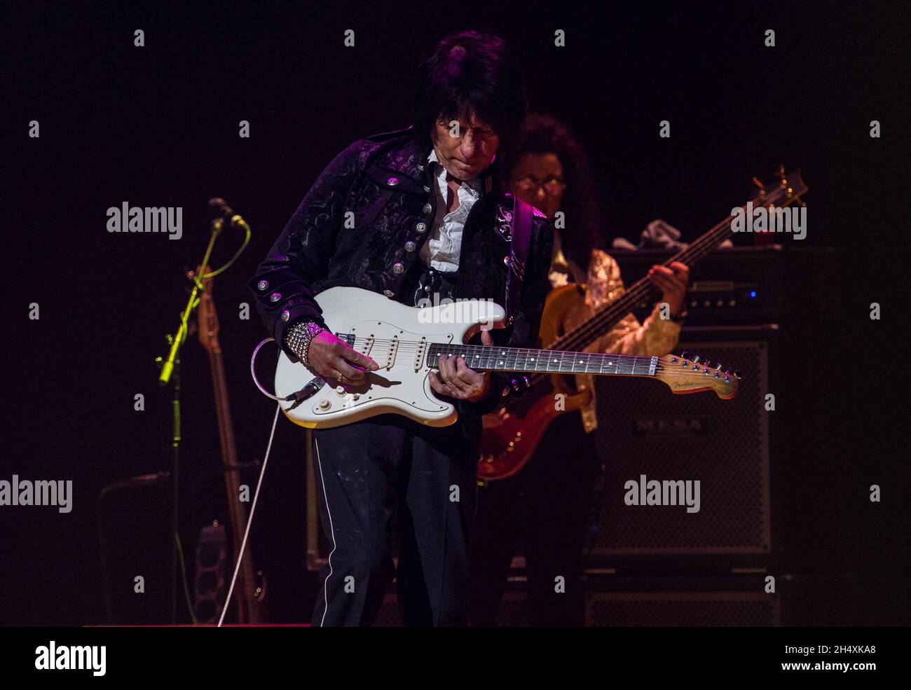 Jeff Beck live on stage on at the Symphony Hall, Birmingham Stock Photo ...