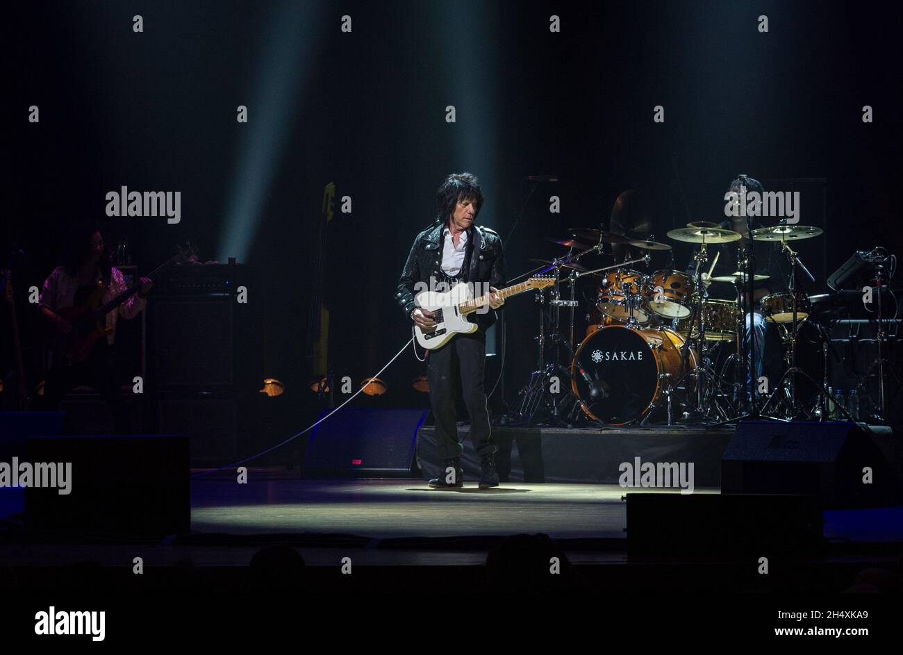 Jeff Beck live on stage on at the Symphony Hall, Birmingham Stock Photo ...
