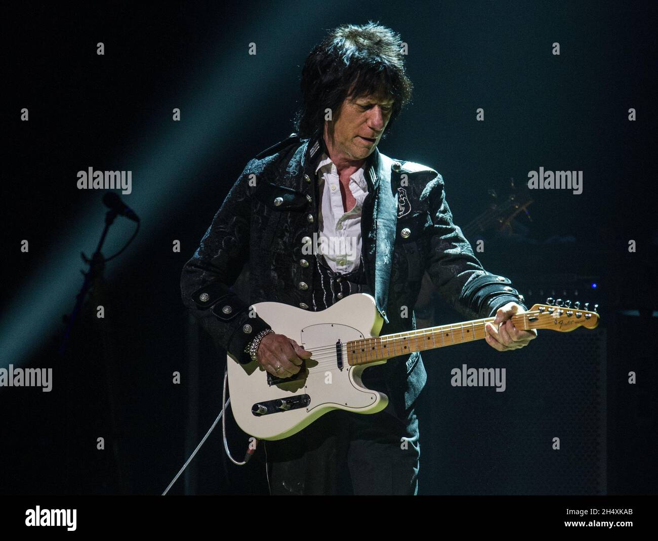 Jeff Beck live on stage on at the Symphony Hall, Birmingham Stock Photo ...