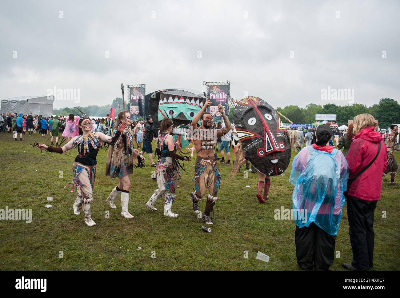 Festival goers at Parklife Weekender - Manchester Stock Photo - Alamy