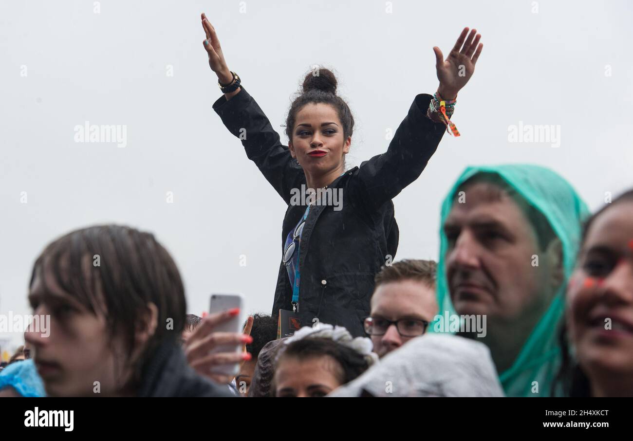 Festival goers at Parklife Weekender - Manchester Stock Photo - Alamy