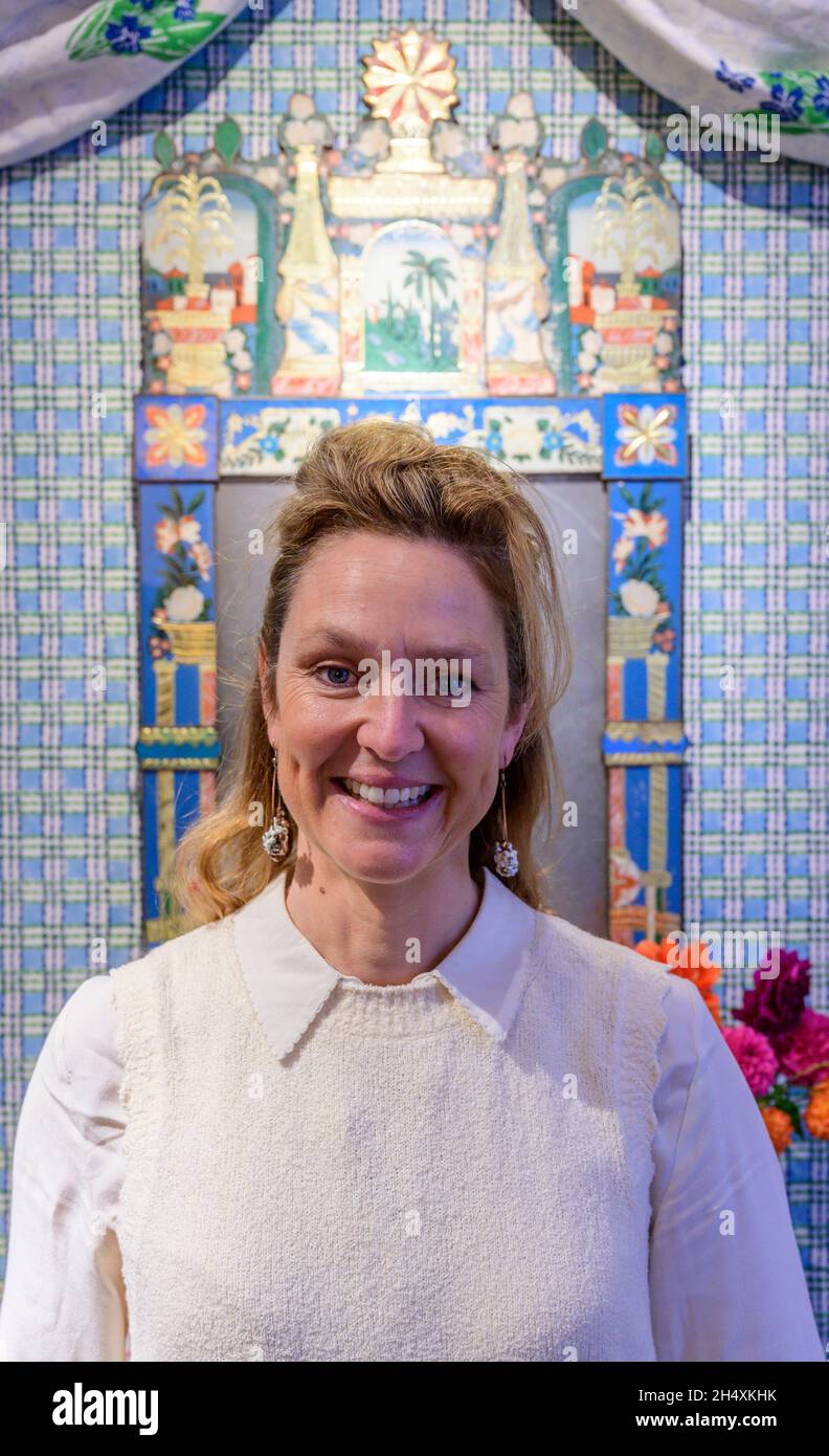 Christie’s, London, UK. 5 November 2021. English print designer Molly ...