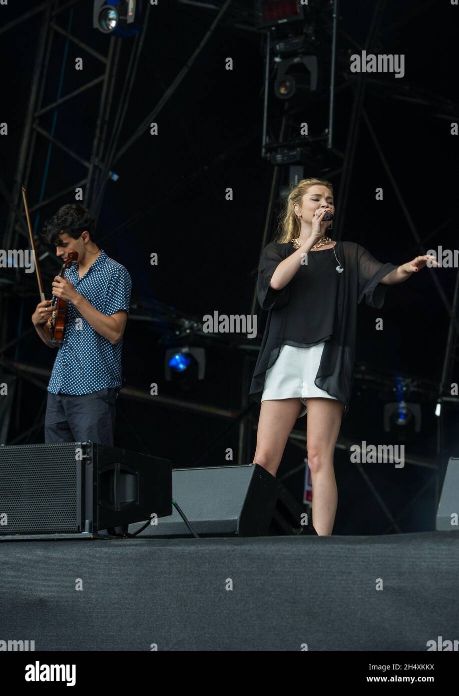 Clean Bandit live on stage on 2nd day of Parklife Weekender Festival on ...