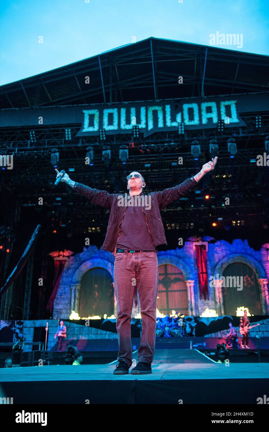 M. Shadows of Avenged Sevenfold live on stage during day one of ...
