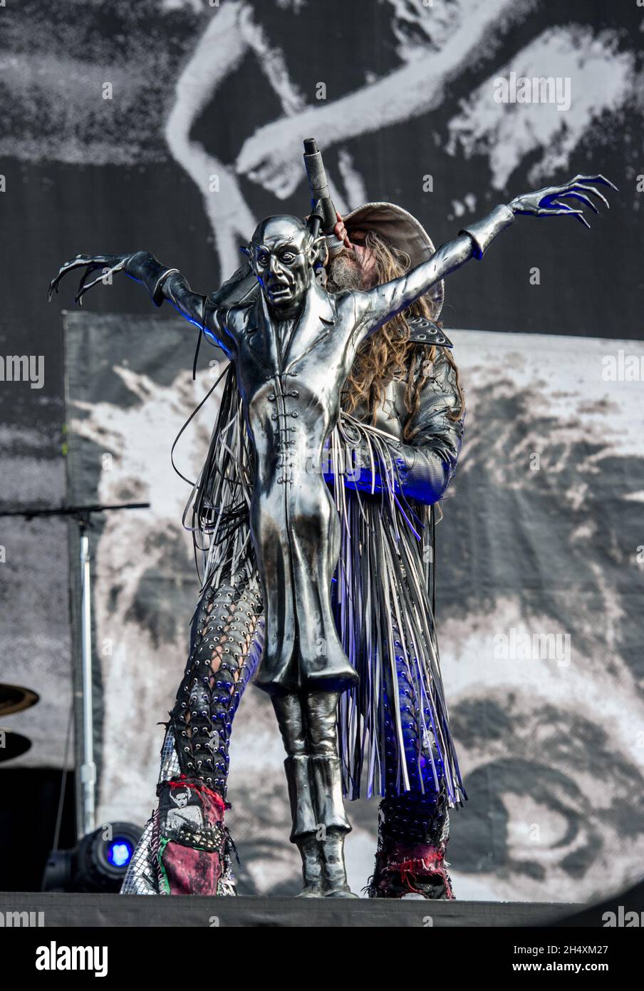 Rob Zombie live on stage during day one of Download Festival at ...