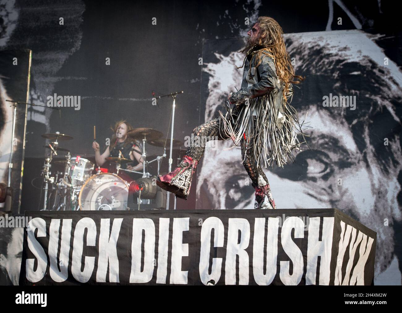 Rob Zombie live on stage during day one of Download Festival at ...