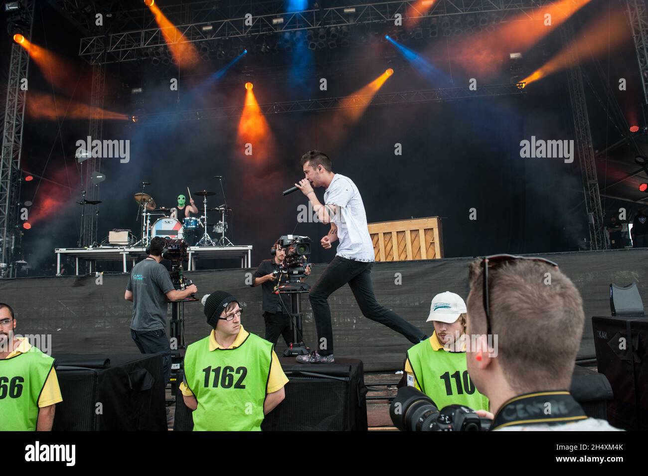 Tyler Joseph of Twenty One PIlots live on stage on day 2 at Download ...