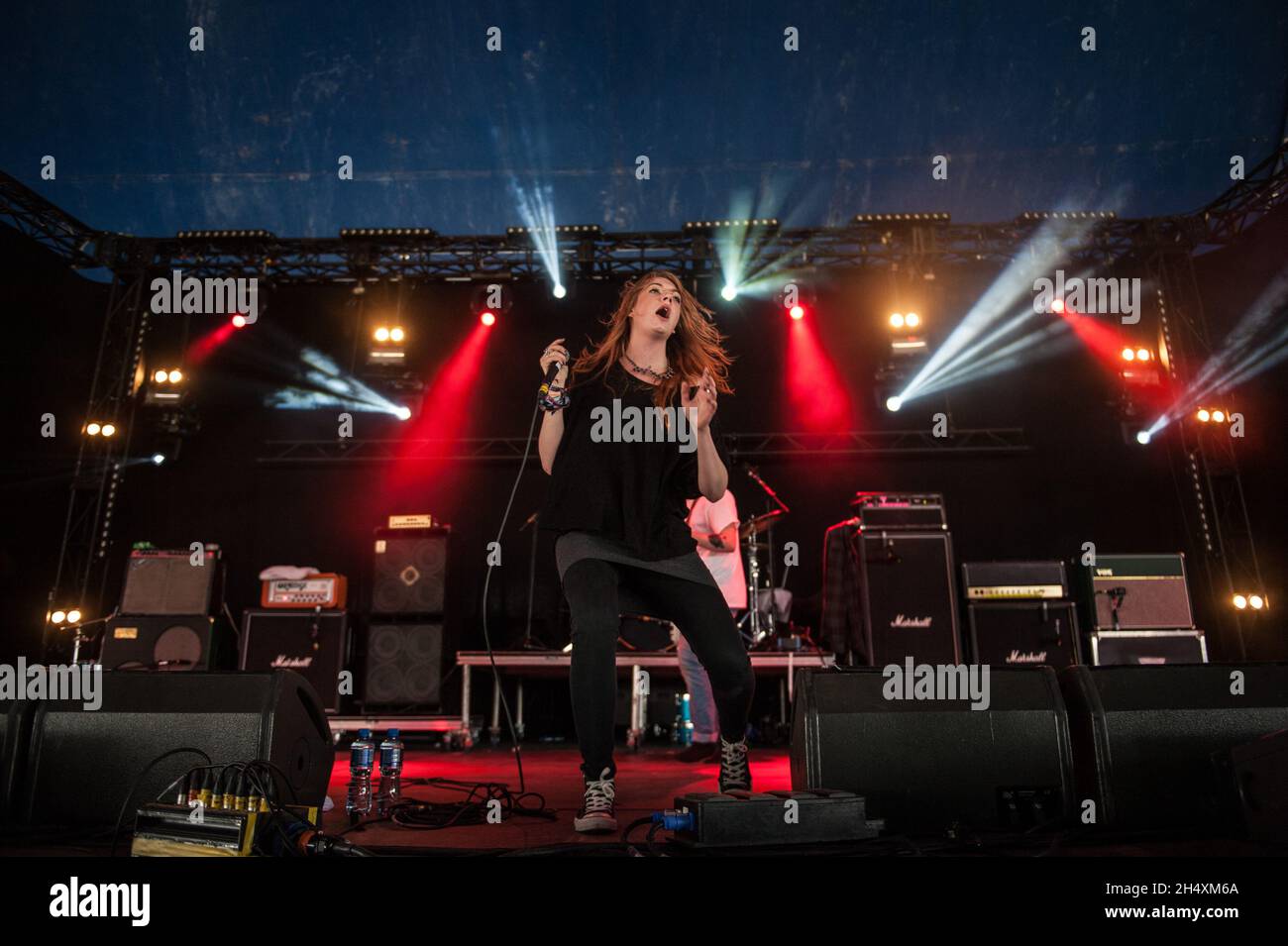 Becca Macintyre of Marmozets live on stage on day 2 at Download ...