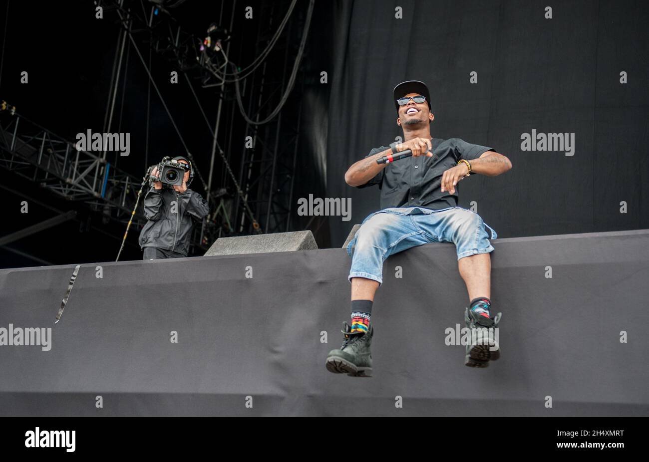Bobby Ray Simmons, Jr. aka B.o.B live on stage on day 1 at Wireless ...
