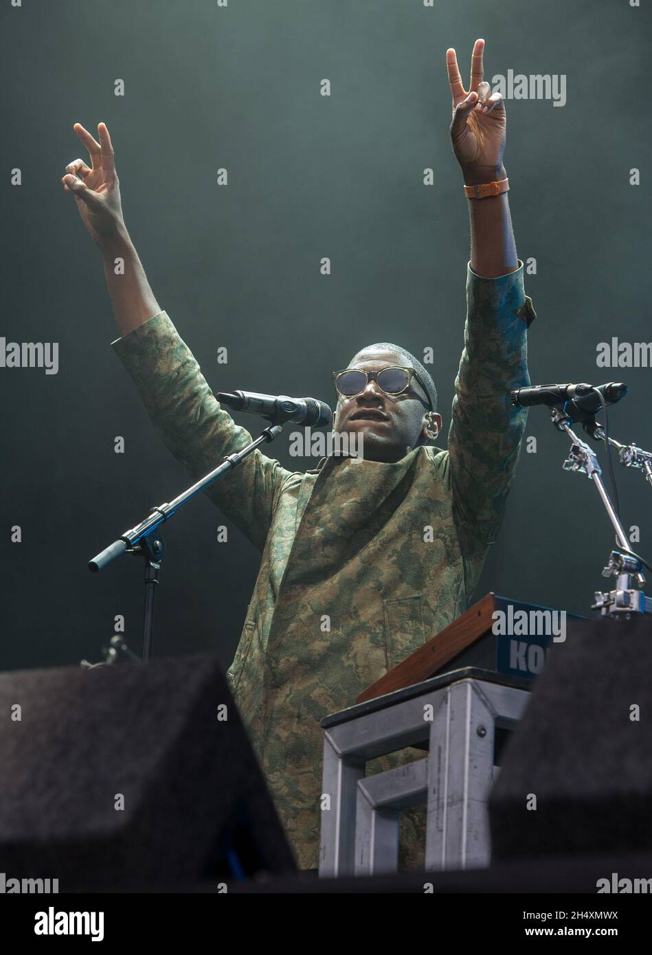 Labrinth live on stage on day 1 at Wireless Festival on 4th July at ...
