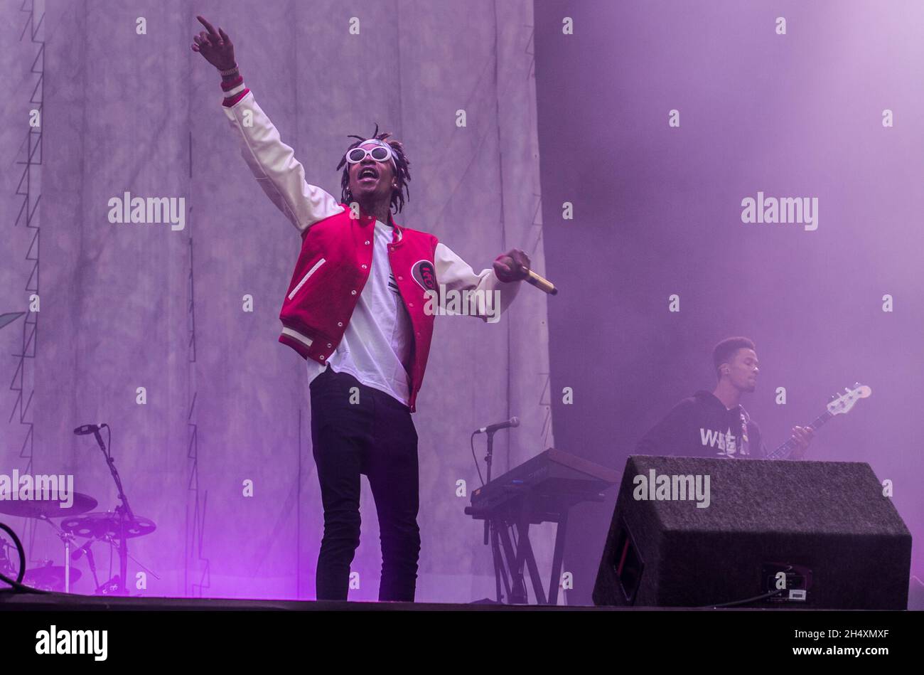 Wiz Khalifa live on stage on day 1 at Wireless Festival on 4th July at ...