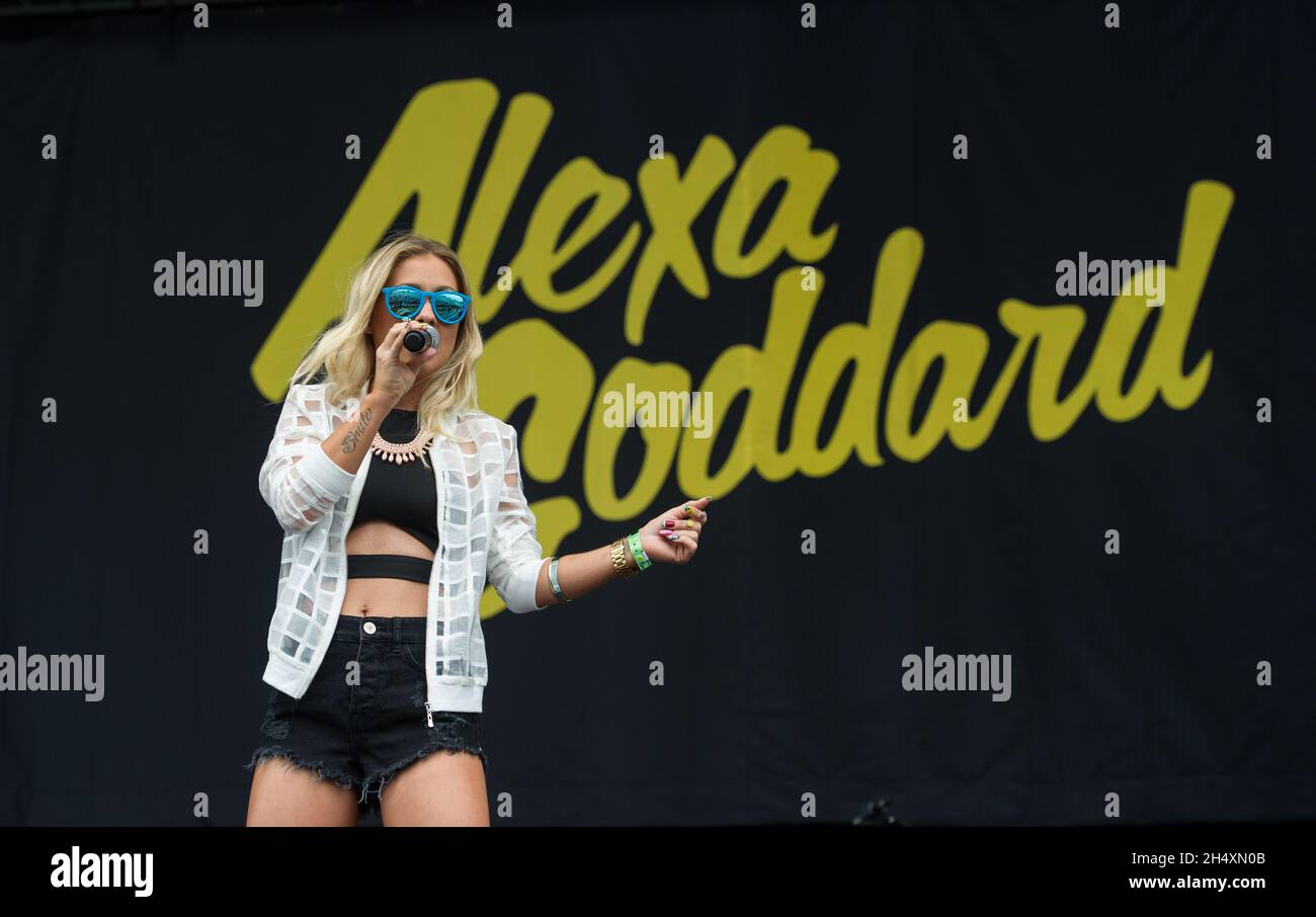 Alexa Goddard live on stage on day 2 at Wireless Festival on 5th July ...