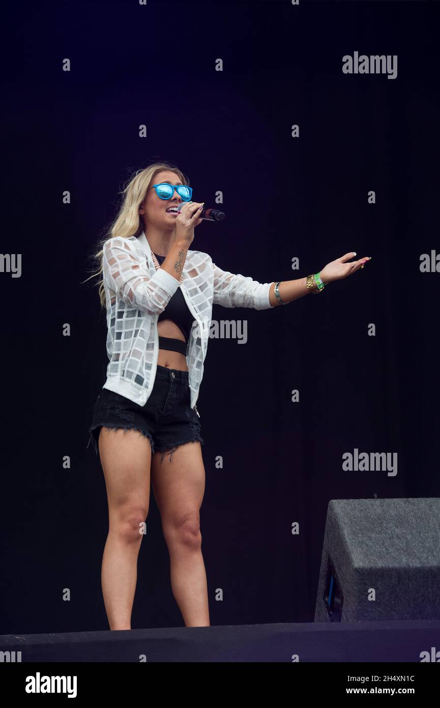 Alexa Goddard live on stage on day 2 at Wireless Festival on 5th July ...