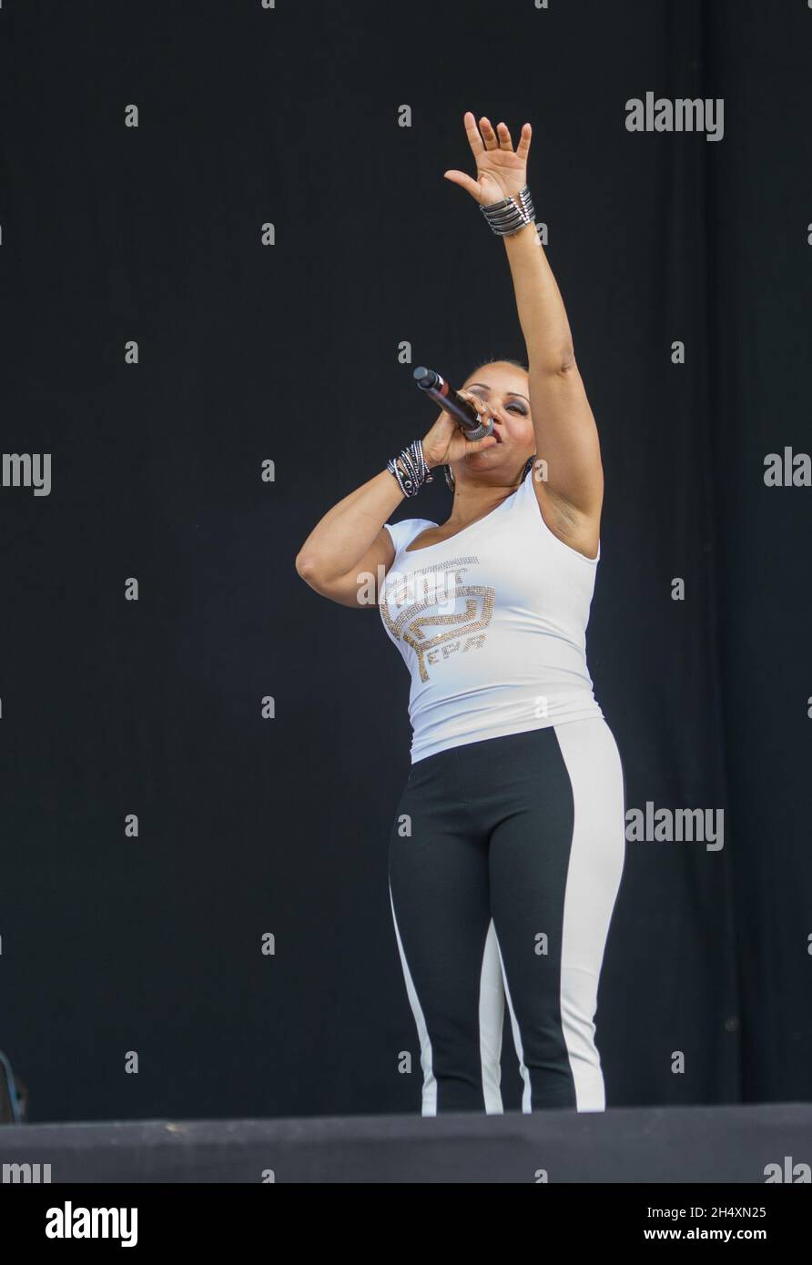 Cheryl James Of Salt N Pepa Live On Stage On Day 2 At Wireless Festival On 5th July At Perry