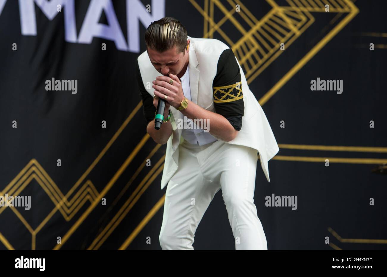 John Newman live on stage on day 2 at Wireless Festival on 5th July at ...